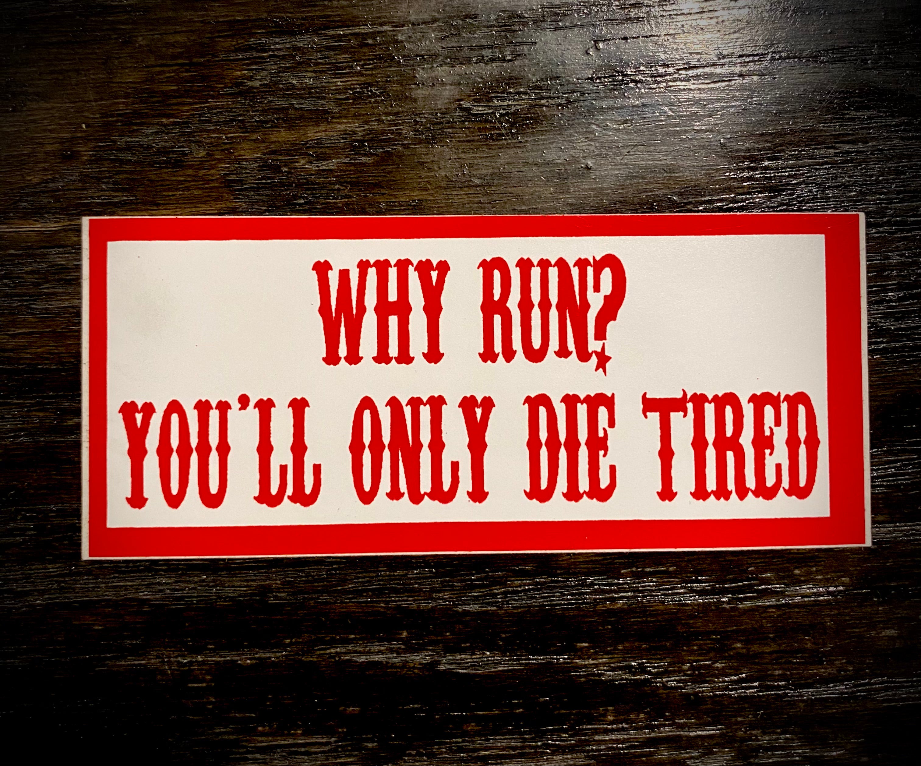 Why run sticker #61 – RSIDE 81 Support Gear