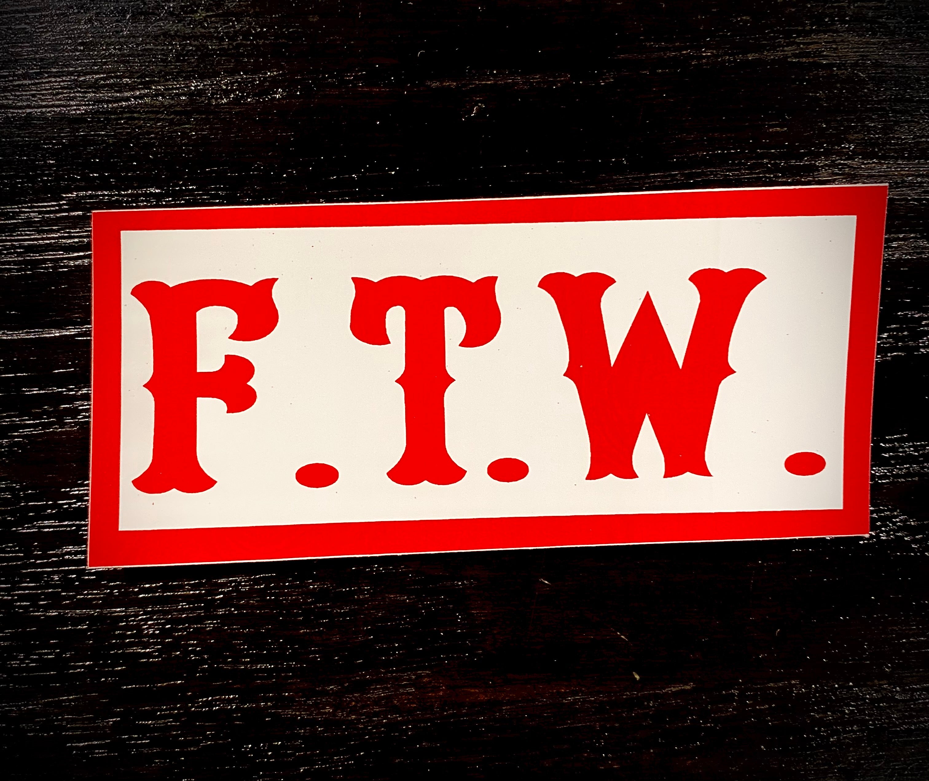 FTW sticker #2 – RSIDE 81 Support Gear
